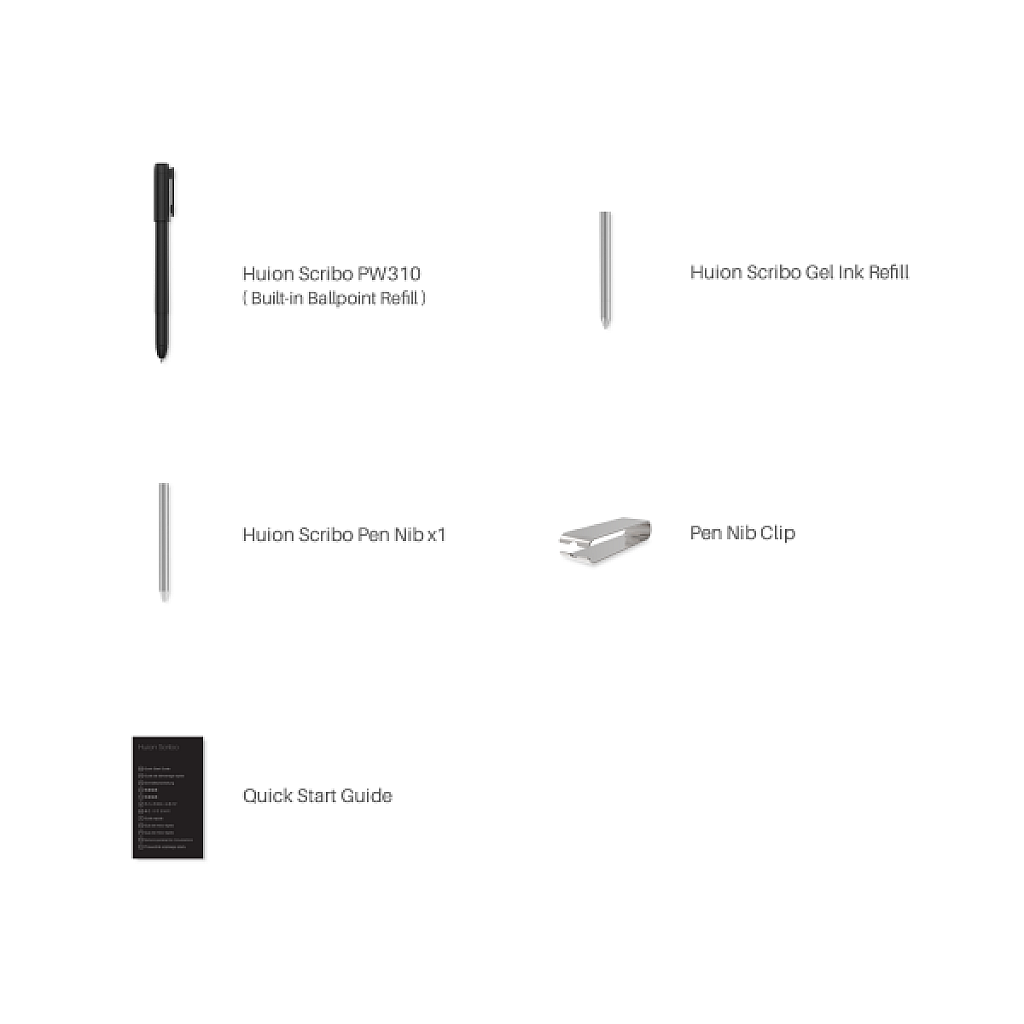 Huion Scribo Battery-Free Pen - PW310 - PW310 | DGtizers