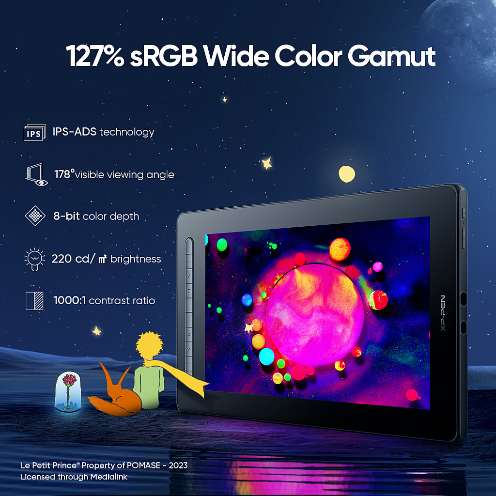 XPPen Artist 16 (2nd Gen) - Le Petit Prince Edition - CD160FH | DGtizers